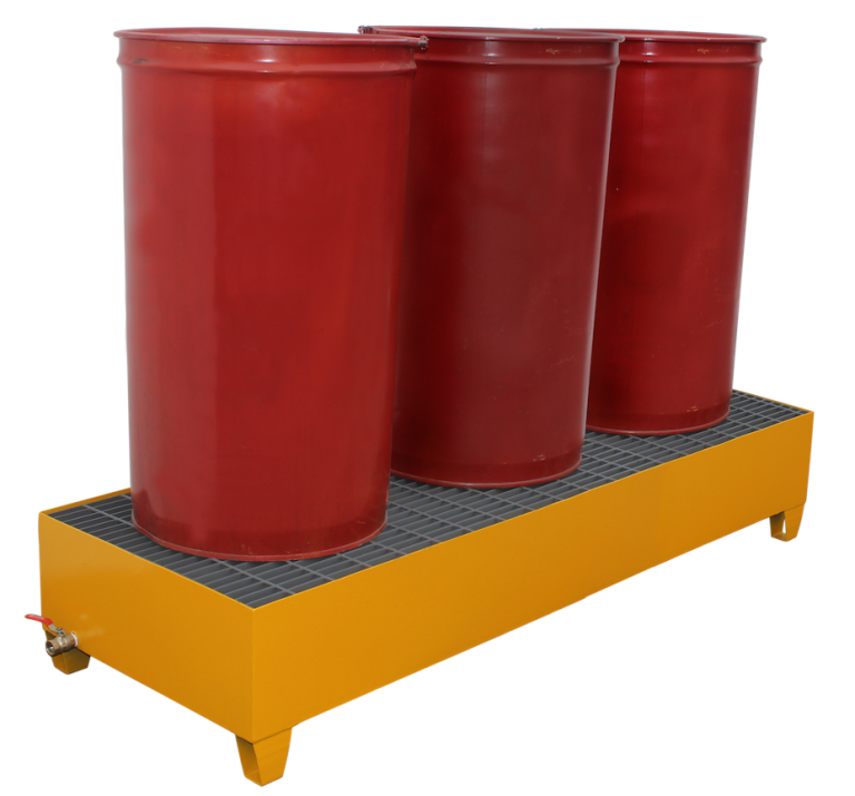 Pallet Triple de acero para tambores - Bodega de Residuos Peligrosos y ...